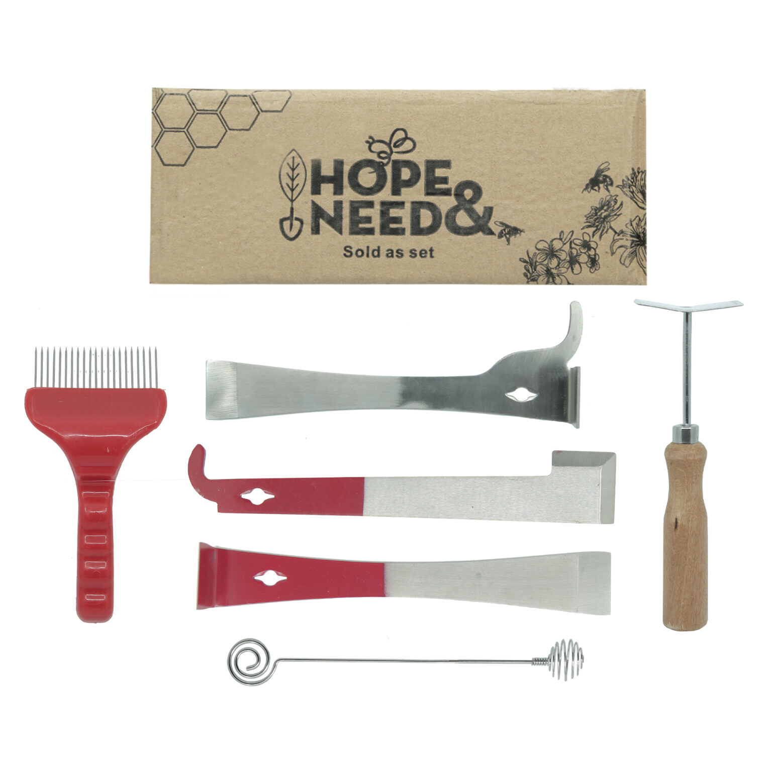 Hope&Need Beekeeping Supplies- Beekeeping Tools (6 Pieces ...